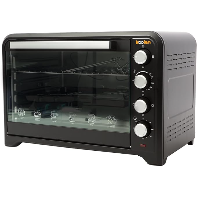 Koolen electric oven, 80 litres, 2400 watts, black - Electranest