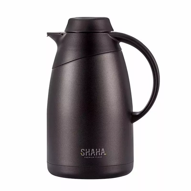Shaha Premium Thermos to store drinks, 1.4 liters, black - Electranest