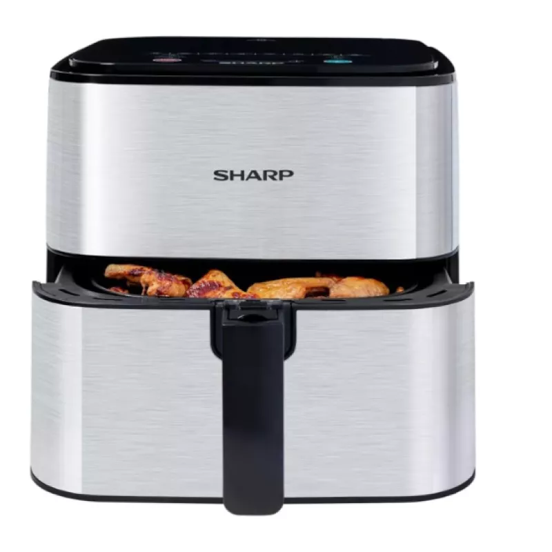 Sharp Air Fryer 1600W, 7L, 8 Cooking Menus, Non-Stick Coating - Electranest