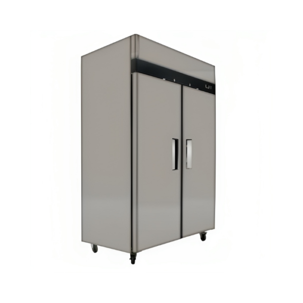 Bancool 50-Foot Upright Freezer - 2 Doors - 4 Shelves - Stainless Steel ...
