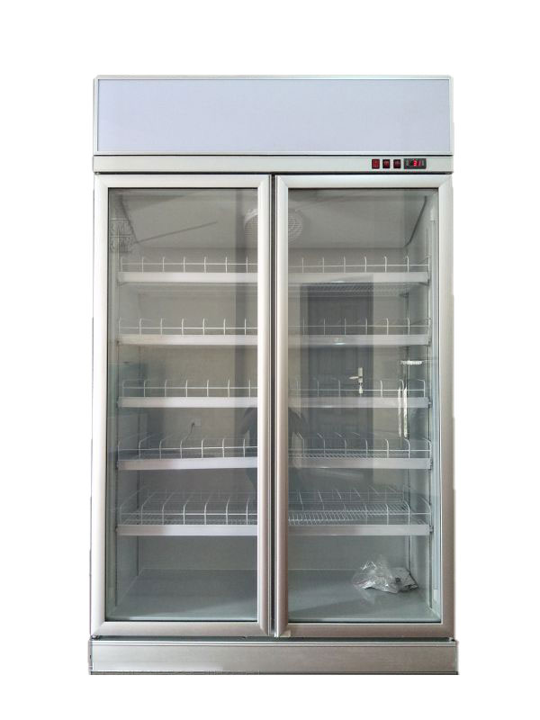 Bancool Rose Refrigerator, 2 Glass Doors - White - Electranest