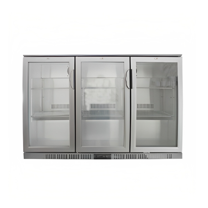 Bancool Three-Door Refrigerator - Glass (Silver) - Electranest