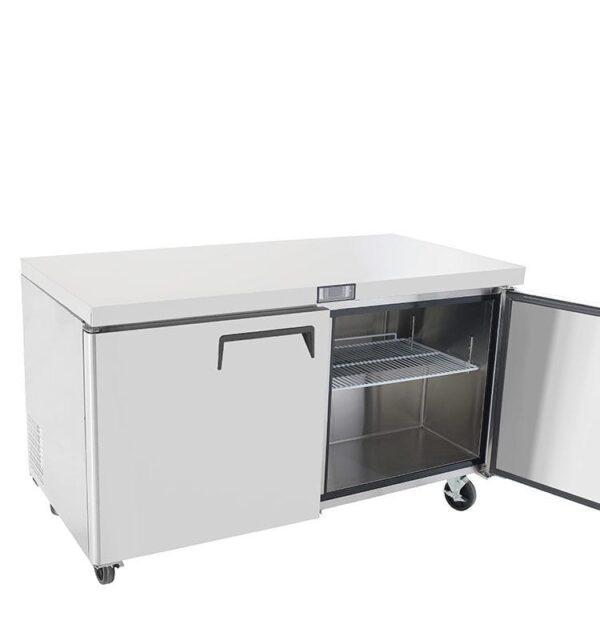 Bancol Counter Freezer - 1.53 m - Stainless Steel - 2 Doors - White ...