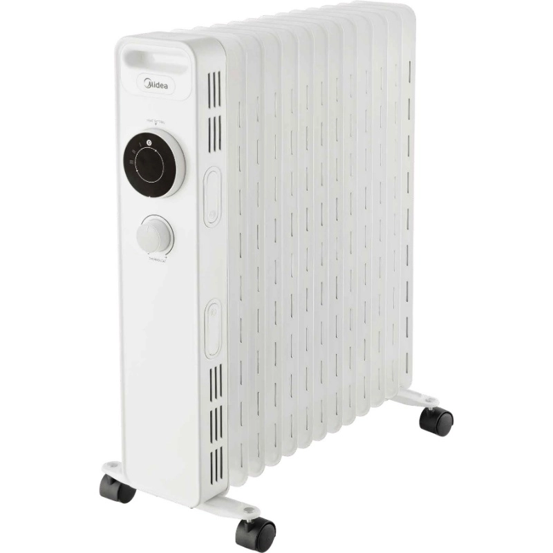 Midea Oil Heater – 13 Fins – 3 Heat Levels – White - Electranest