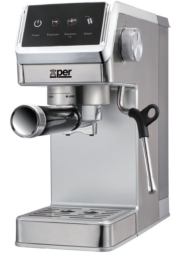 Xper Espresso Machine - 20 Bar, 1450W - Steam Pressure - Stainless ...