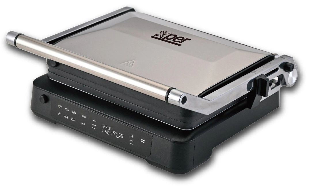 Xper Healthy Grill 2000W 6 Touch Functions Granite - Black - Electranest